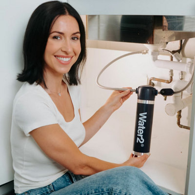 Water2 Pod 2.0 Starter Kit + Replacement Filter Under Sink Water Filter ...