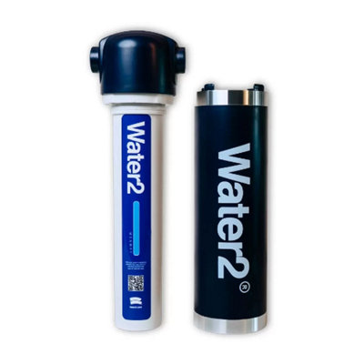 Water2 Pod 2.0 Under Sink Water Filter with Fluoride Filter Bundle, 2x ...