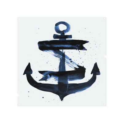 Watercolour Anchor Splash Back designer style