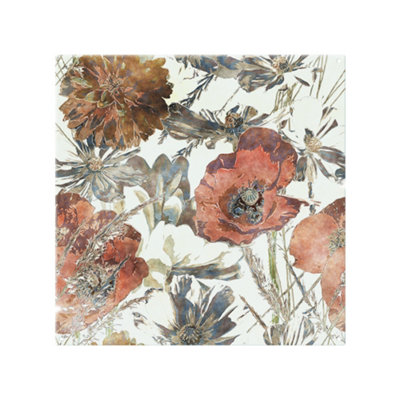 Watercolour Flower Print Splash Back designer style