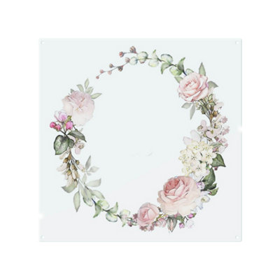 Watercolour Flowers Splash Back designer style