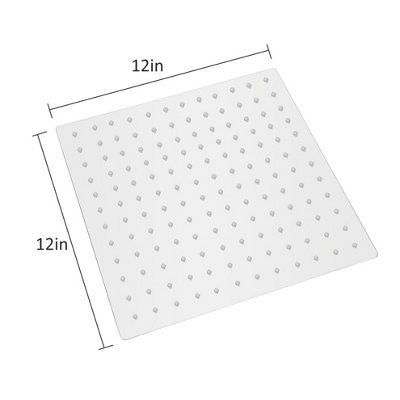 Waterfall Rain Shower Head Large Square Chrome Design for Spa Like Bath ...