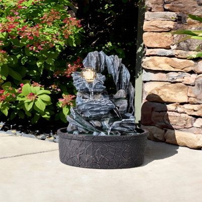 Waterfall Tabletop Fountain with LED Lighting