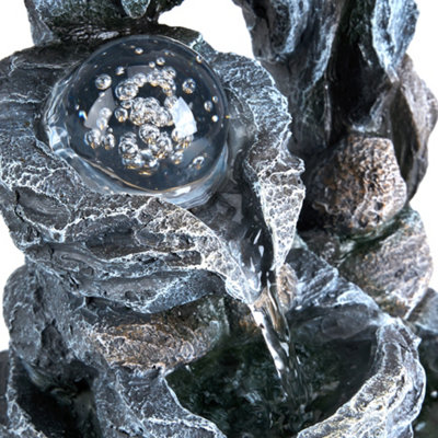 Waterfall Tabletop Fountain with LED Lighting
