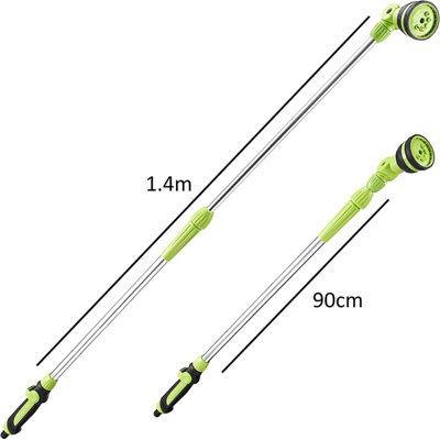 Watering Lance - 1.4m Telescopic Garden Sprayer Nozzle Hose Pipe ...