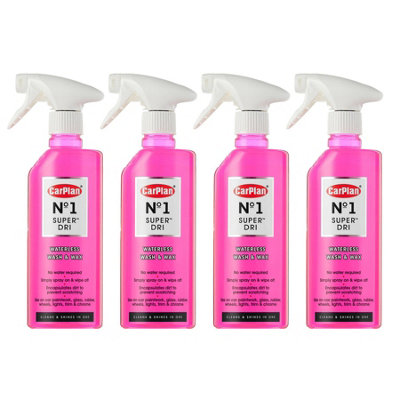 Waterless Wash & Wax Fast & Easy Car Wax CarPlan No.1 Super Dri Spray ...