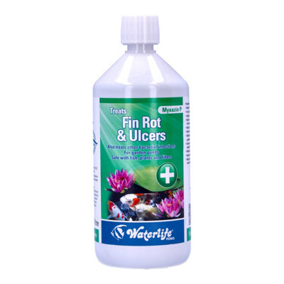 WATERLIFE MYXAZIN P TREATS FIN ROT & ULCERS ANTI BACTERIAL POND ...