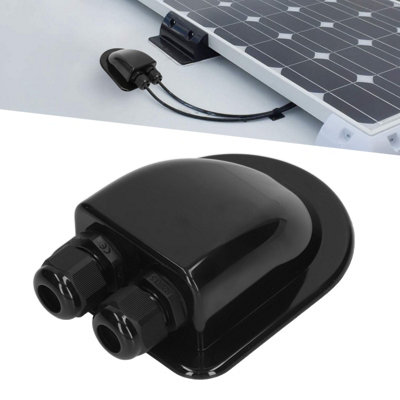 WATERPROOF ABS CABLE JUNCTION BOX FOR SOLAR PANELS-DOUBLE WIRE ENTRY ...
