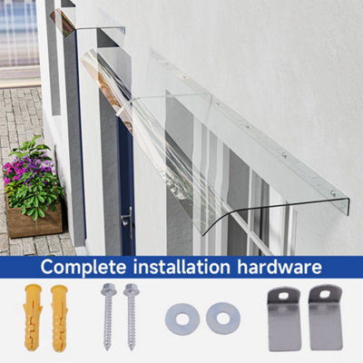 Waterproof Front Door Canopy Outdoor Awning Window Garden Canopy Patio ...