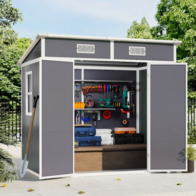 Waterproof Outdoor Storage Shed Garden Storage Tool Shed Lockable Door ...