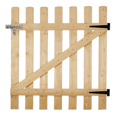 Waterproof Pine Garden Gate with Door Latch Durable & Corrosion ...