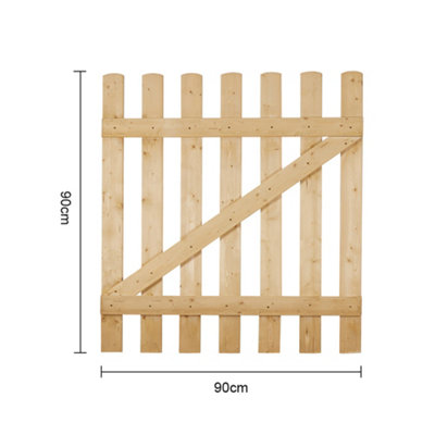 Waterproof Pine Garden Gate with Door Latch Durable & Corrosion ...