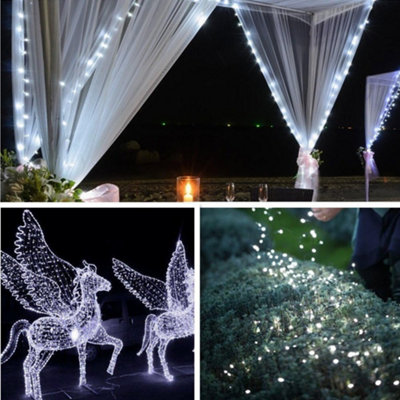 Waterproof Solar Powered Fairy String Light in White 20 Meters 200 LED