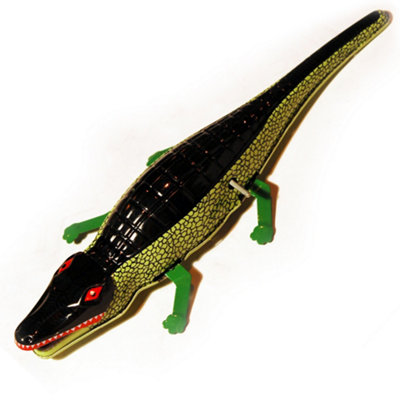 Watsons Crocodile Retro Tin Wind Up Clockwork Collectable Ornament ...