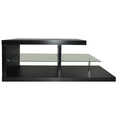 Watsons Halo Chunky Tv Stand Entertainment Unit Coffee Table Black