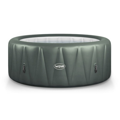 Wave Atlantic, 6-Person Inflatable Hot Tub, Integrated Heater, Sage