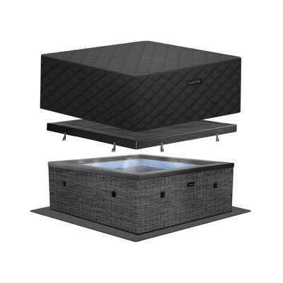 Wave Garda Energy-Efficient Hot Tub Bundle - 4-Person Rigid Eco Foam ...