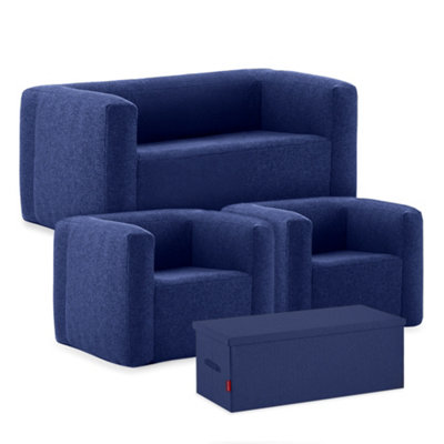 Wave Inflatable Lounge Chair & Double Sofa Set