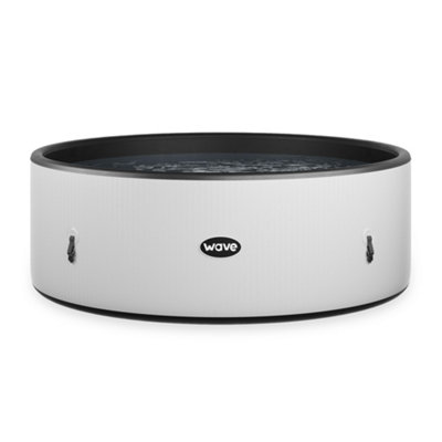 Wave Ontario, 6 Person Round Drop Stitch Hot Tub - Herringbone