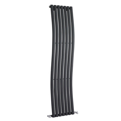 Wave Vertical Single Panel Radiator - 1785mm x 413mm - 2164 BTU ...