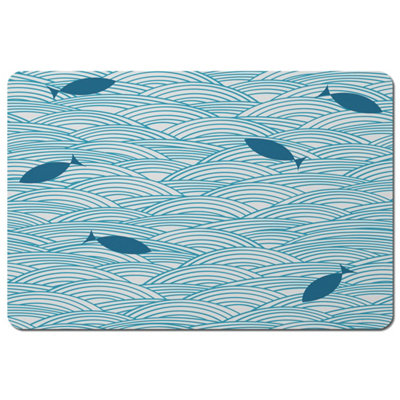 Waves & Fish (Placemat) / Default Title | DIY at B&Q