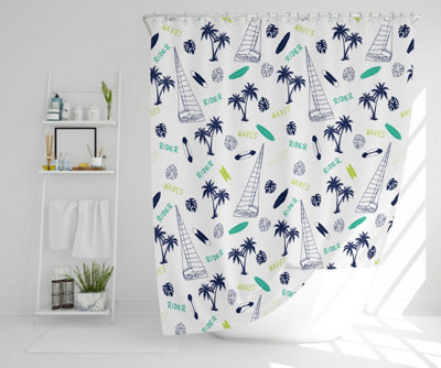 WAVES RIDER (SHOWER CURTAIN) / DEFAULT TITLE