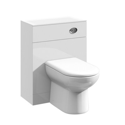 WC Unit - 600mm - Gloss White