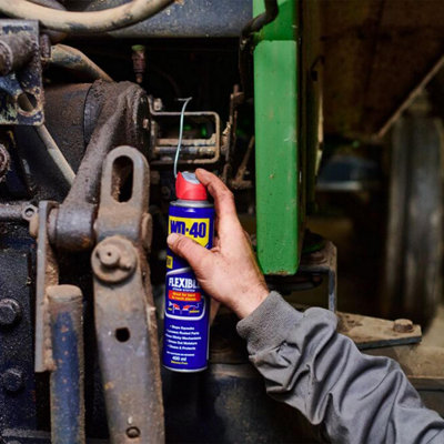 WD-40 Multi-Use Lubricant Flexible Metal Straw Spray Stops Rust 400ml