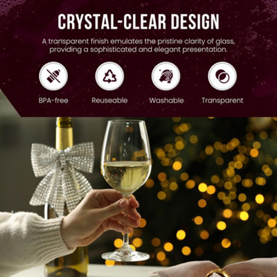 We Can Source It Ltd - Clear Polycarbonate 9oz Elite Premium Wine Glass ...