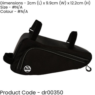Weather Resistant Bicycle Frame Storage Bag - Zip Lock Triangle Bike ...