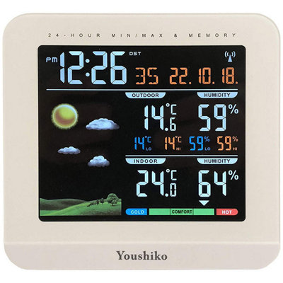 Weather Station ( Premium Quality ) Radio Controlled Clock ( UK Version ...