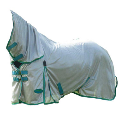 Weatherbeeta Comfitec Essential Mesh Combo Neck Turnout Rug Grey/Blue ...