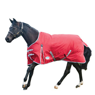 Weatherbeeta Comfitec Lite Clic Standard Neck Turnout Rug Red/Silver ...