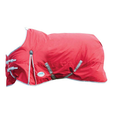 Weatherbeeta Comfitec Medium Clic Standard Neck Turnout Rug Red/Silver ...
