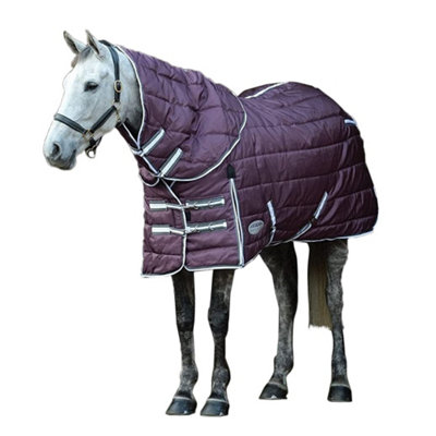 Weatherbeeta Comfitec Plus Dynamic II Horse Stable Rug Maroon/Grey ...