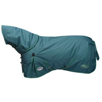 Weatherbeeta Green-Tec Medium achable Neck 220g Horse Turnout Rug Dragonfly Blue/Bottle Green (7 ...