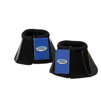 Weatherbeeta Impact Bell Boots Black/Royal Blue (Cob) | DIY at B&Q