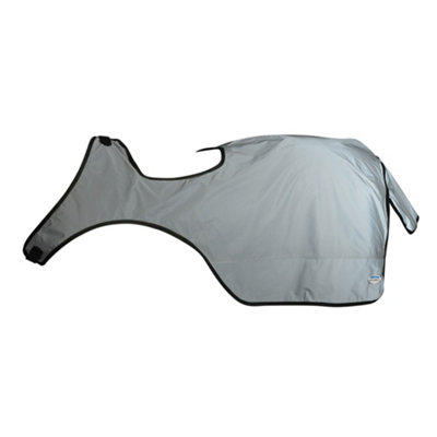 Weatherbeeta Reflective Wrap Around Horse Exercise Sheet Silver/Black ...