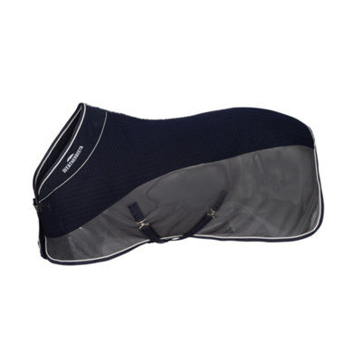 Weatherbeeta Thermo-Air Standard-Neck Horse Cooler Rug Navy/Grey (5 9 ...