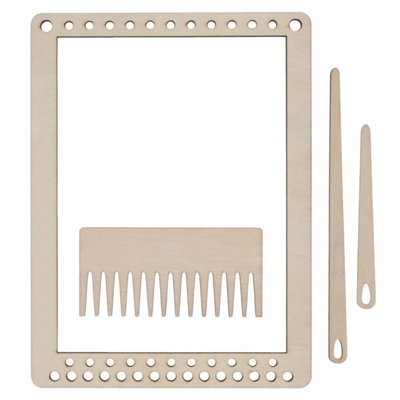 WEAVING SET - Weaving Set: Loom, Comb and Two Needles - Trimits