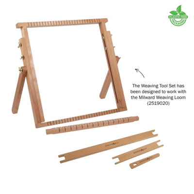 WEAVING TOOL SET - Weaving Tools Set: Beech: 3 Pieces - Milward