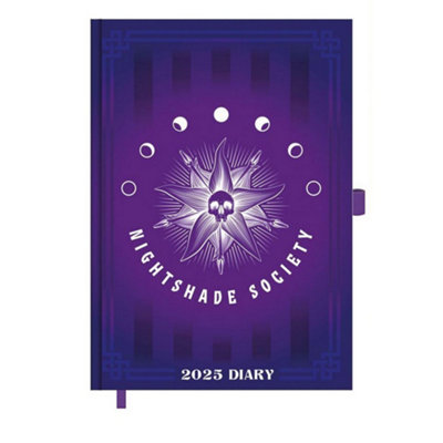 Wednesday Nightshade Society 2025 A5 Diary Violet (One Size)