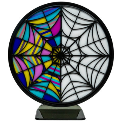 Wednesday Ophelia Hall Window Table Lamp Black/Multicoloured (One Size)