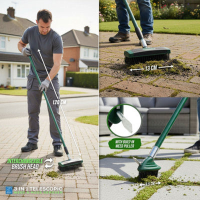 Weed Brush Outdoor Garden Weeding Tool For Block Paving - Remove Weeds ...