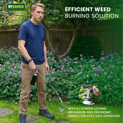 Weed Burner Gas Torch Blow with Heavy Thrower-Duty Weed Remover Wand ...