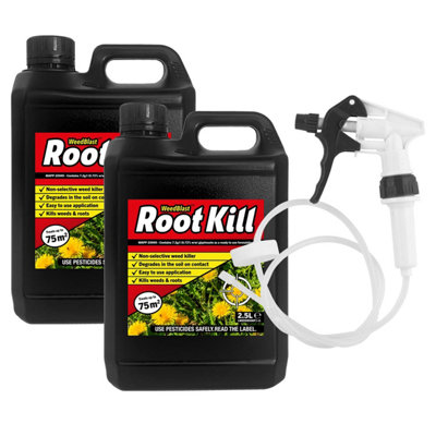 WeedBlast RootKill Glyphosate Weedkiller 2 x 2.5 L Ready to use with ...