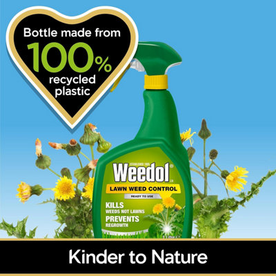 Weedol Lawn Weed Killer Gun 1L Selective Formula for Controlling Weeds ...