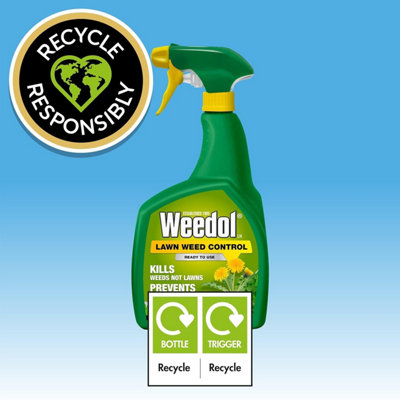 Weedol Lawn Weed Killer Gun 1L Selective Formula for Controlling Weeds ...