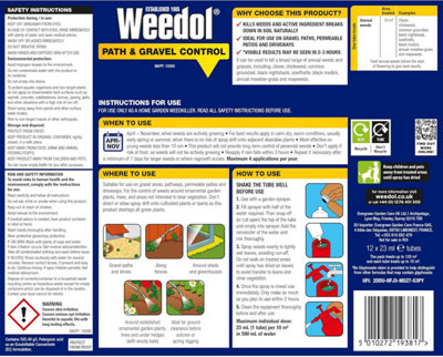 Weedol Path and Gravel Control Concentrate 12 Tubes Long Lasting ...