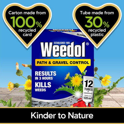 Weedol Path and Gravel Control Concentrate 12 Tubes Long Lasting ...
